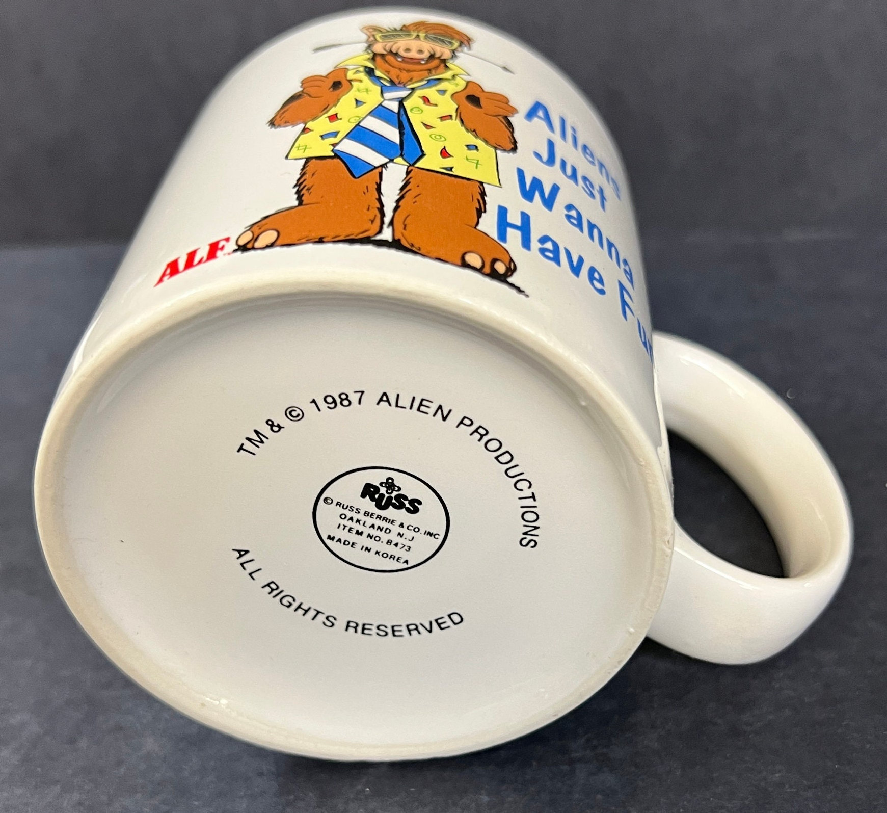 Alf Coffee Mug Aliens Just Wanna Have Fun, Brand New, Never Used - Etsy