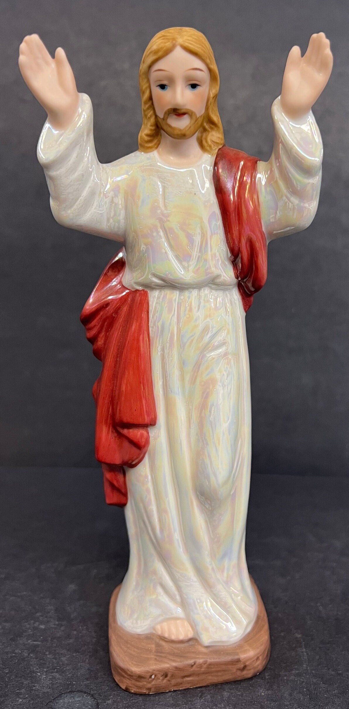 Jesus Christ Statue, Pearlized Finish Vintage From 1980's, Brand New - Etsy