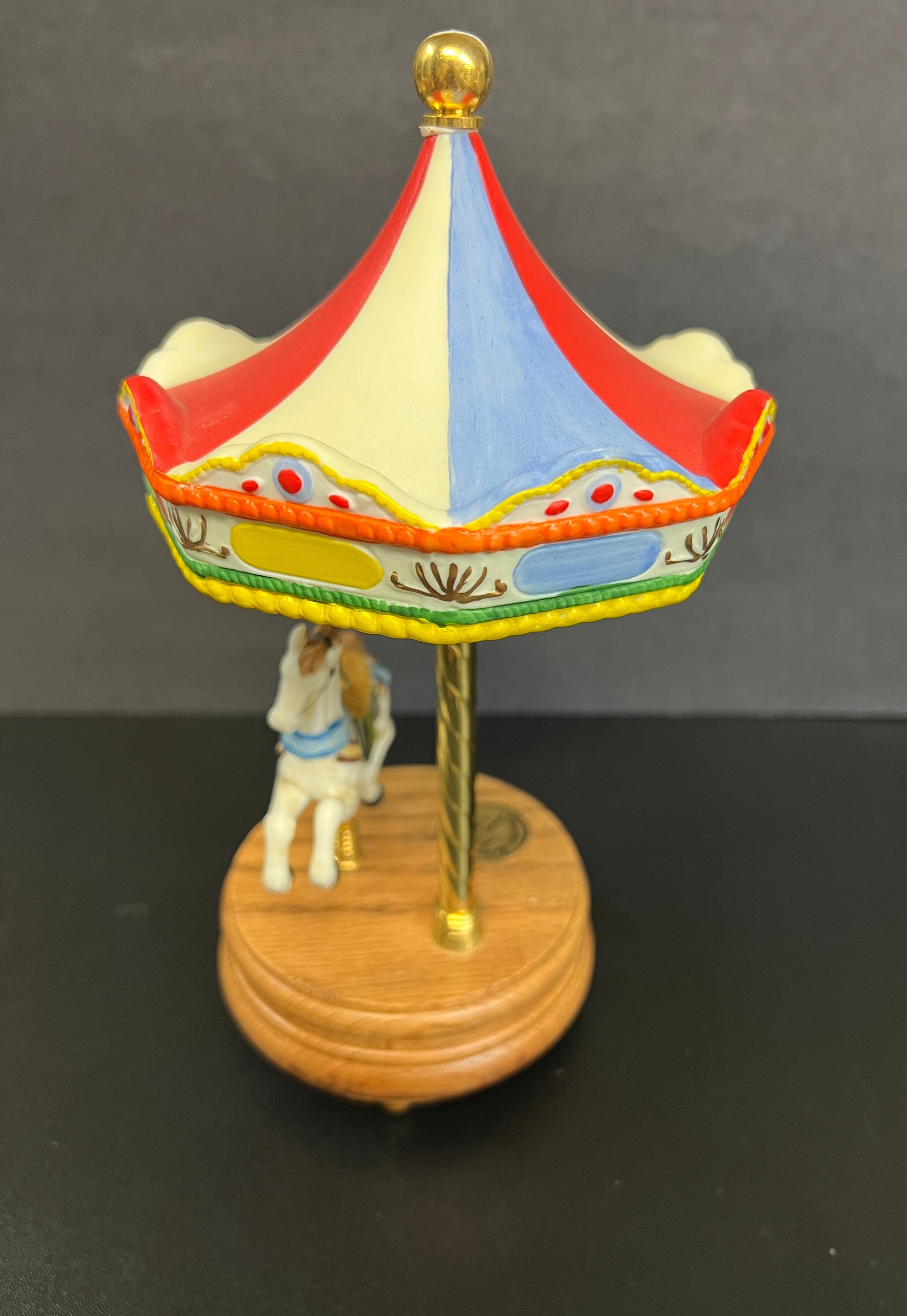 Musical Horse Carousel, Beautifully Painted, Plays "it’s a Small World ...