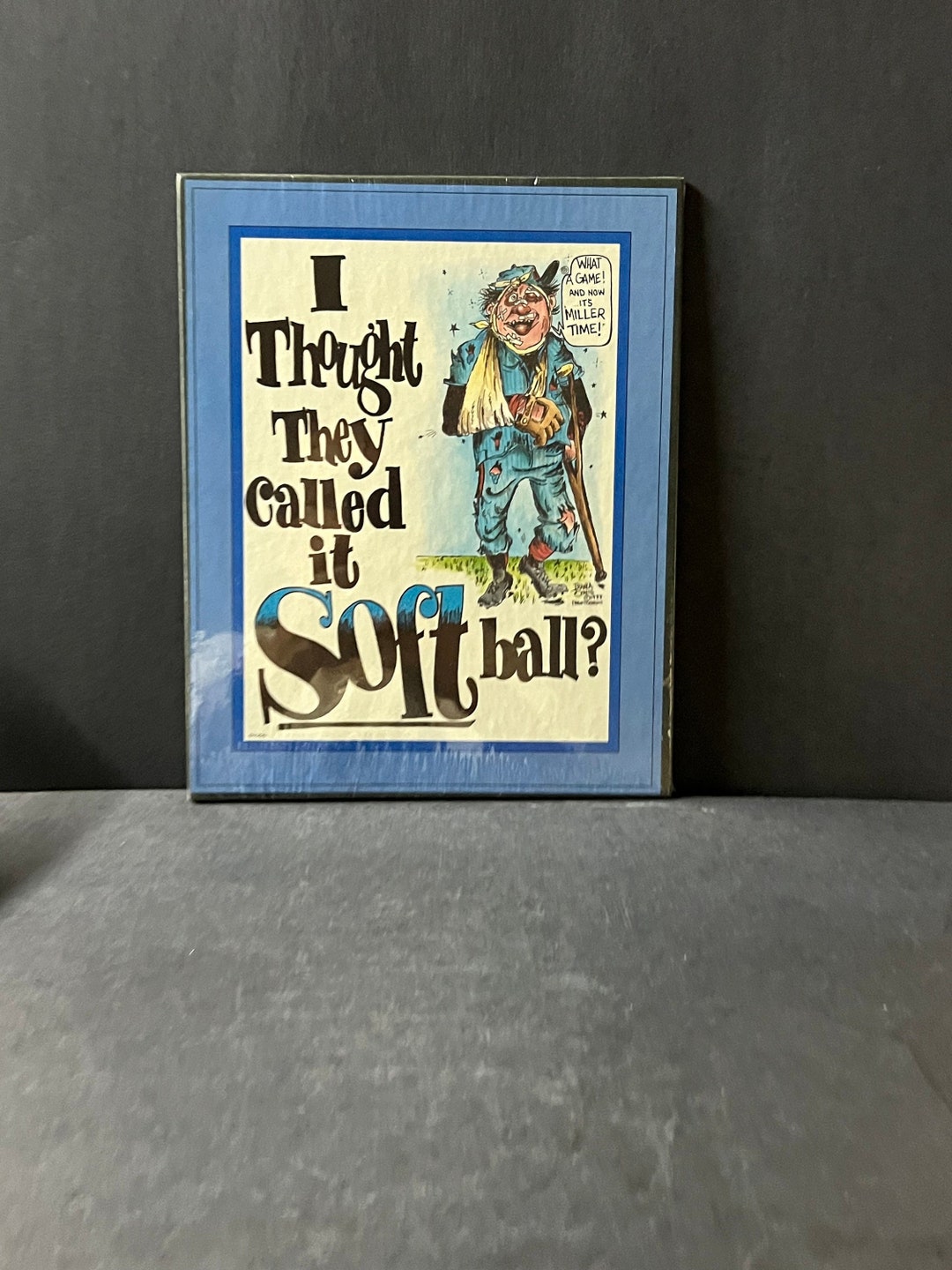 Parody Plaque Humorous Signs, I Thought They Called It Softball, New in ...