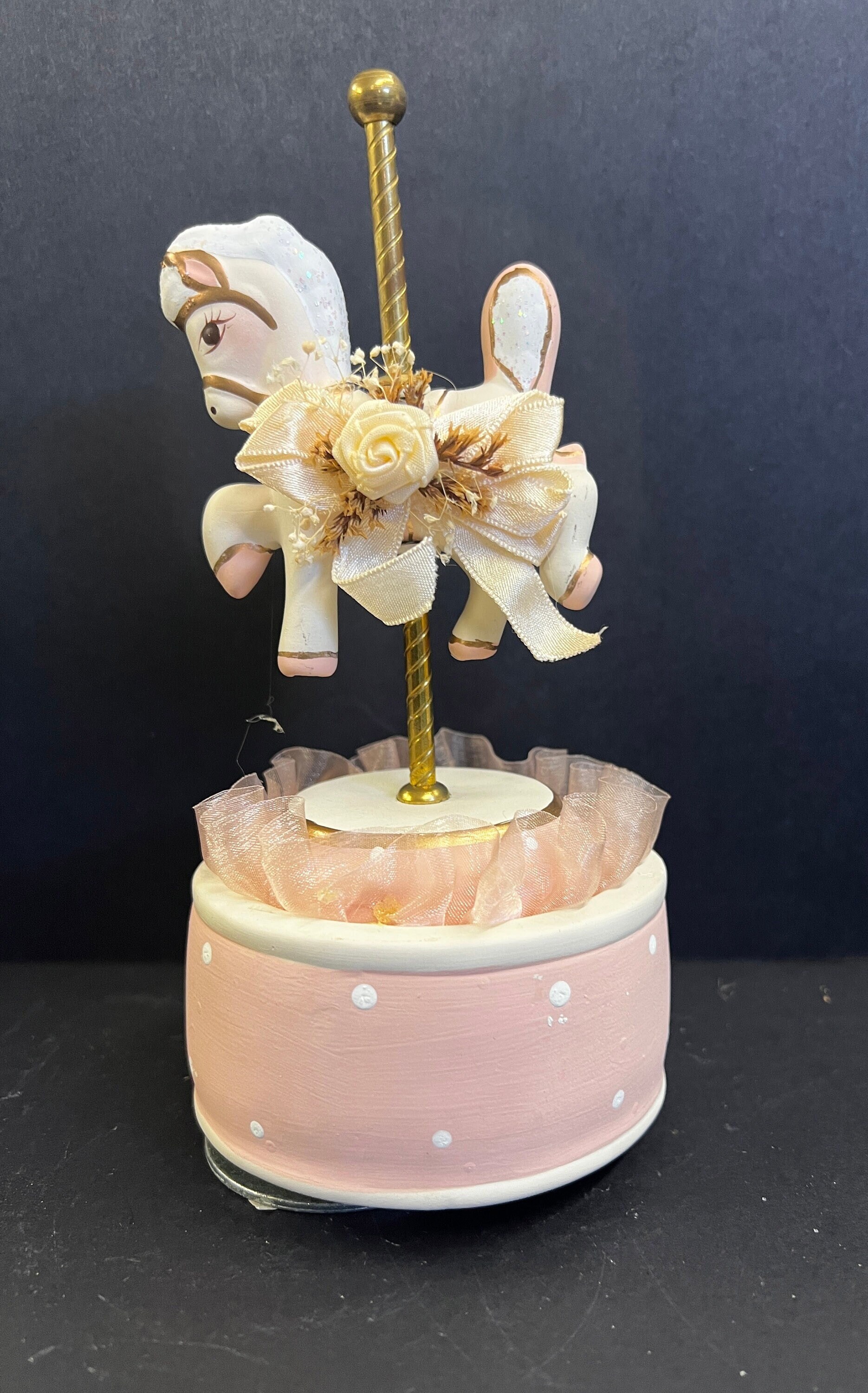 Musical Carousel Horse, Musical Carousel Themed Horse, Turns, Vintage ...