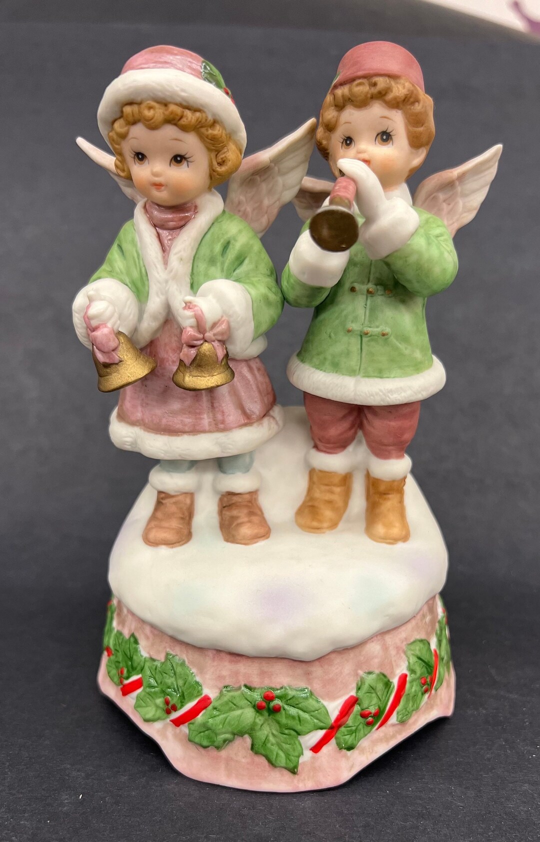 Musical Christmas Angels Figurine – Plays Silent Night – Holiday Decor ...