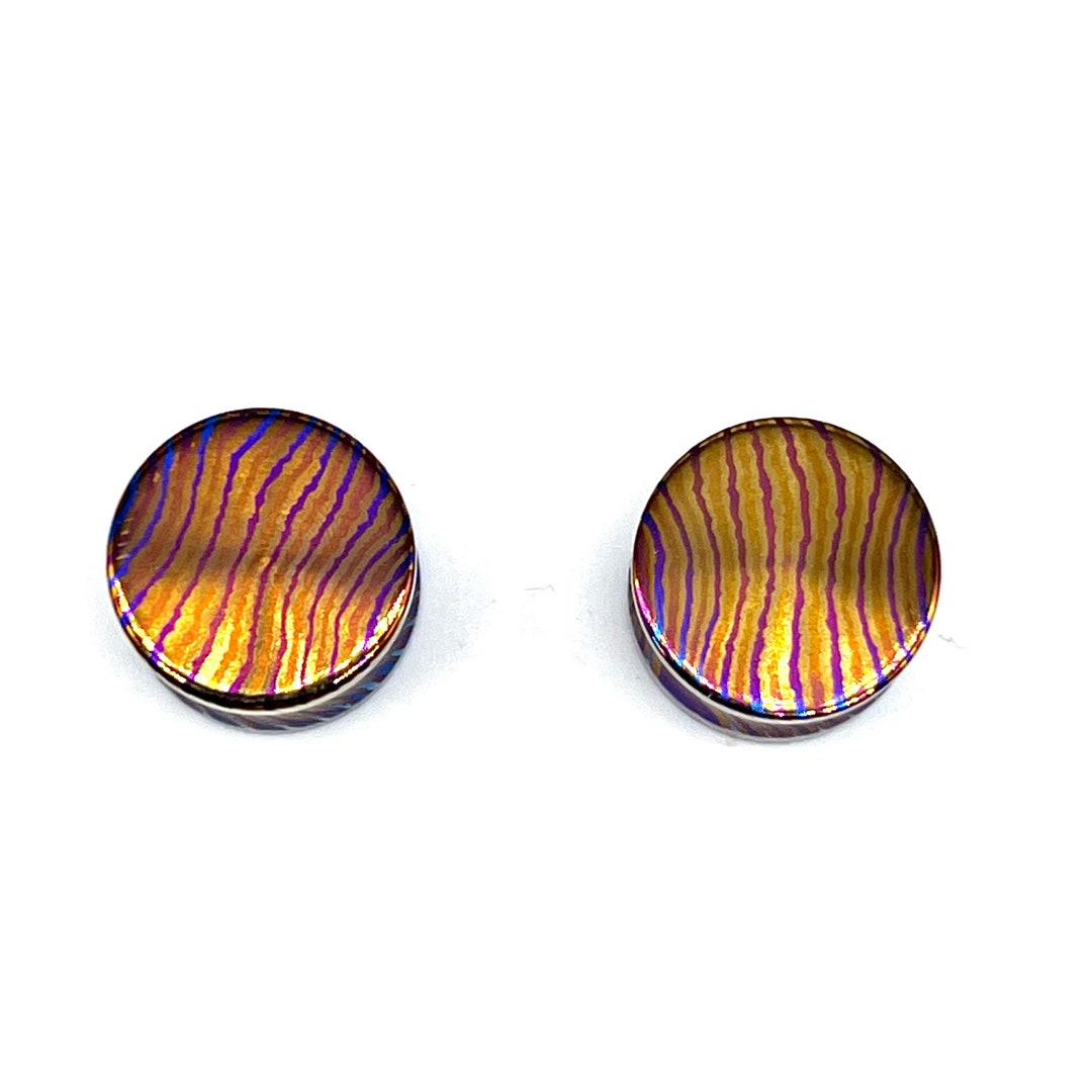 PAIR of TIMASCUS GAUGES 16mm Earring Plugs Double Flair - Etsy