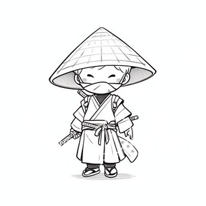 Little Samurai Clipart - 40 High Quality JPG - Digital Planner, Junk ...