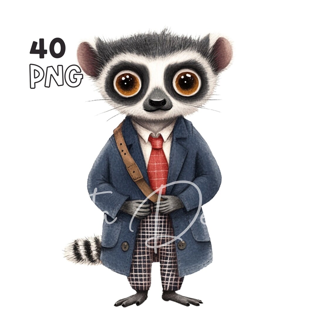Elegant Animal Clipart - 40 High Quality PNG - Digital Planner, Junk ...