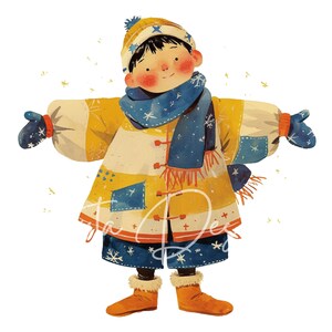 Winter Kids Clipart - 40 High Quality Pngs - Digital Planner, Junk ...