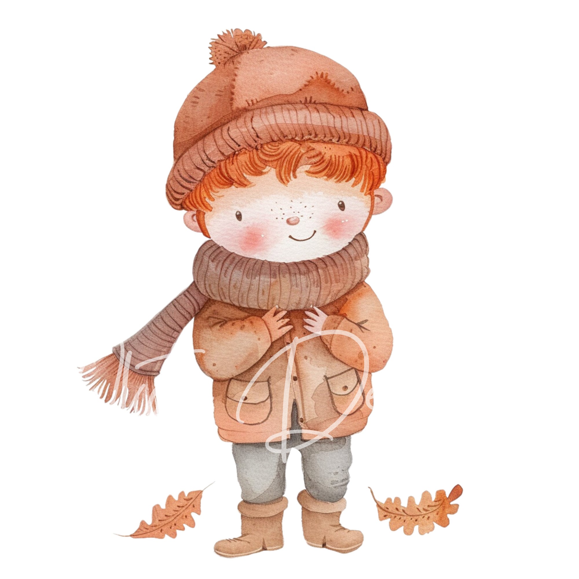 Fall Kids Clipart 40 High Quality Pngs Digital Planner, Junk Journaling ...