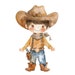 Little Cowboys Clipart - 40 High Quality Pngs - Digital Planner, Junk ...