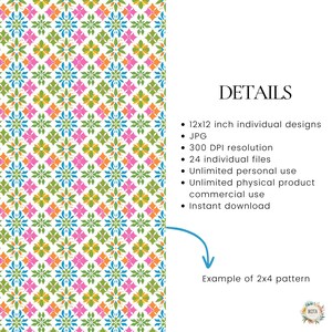 Spring Nordic Seamless Repeat Pattern, Digital Papers, Background ...