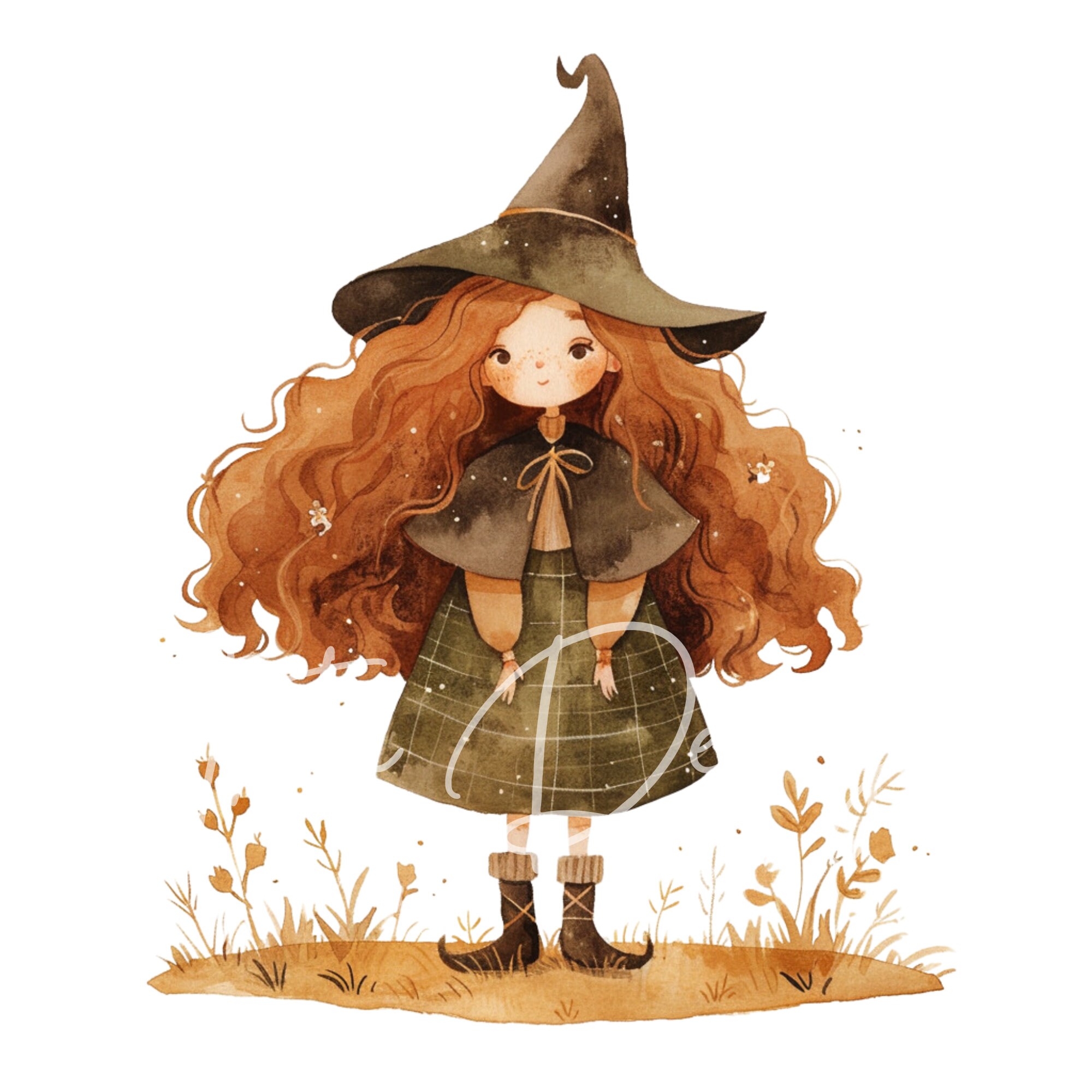 Cute Witches and Warlocks Clipart Set, Magical Kids in Costumes Pack ...