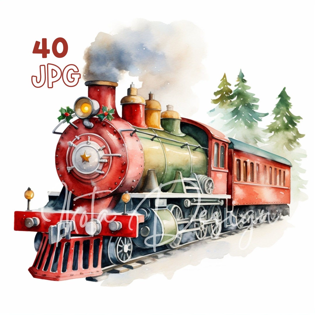 Polar Express Clipart - 40 High Quality Jpgs - Digital Planner, Junk ...