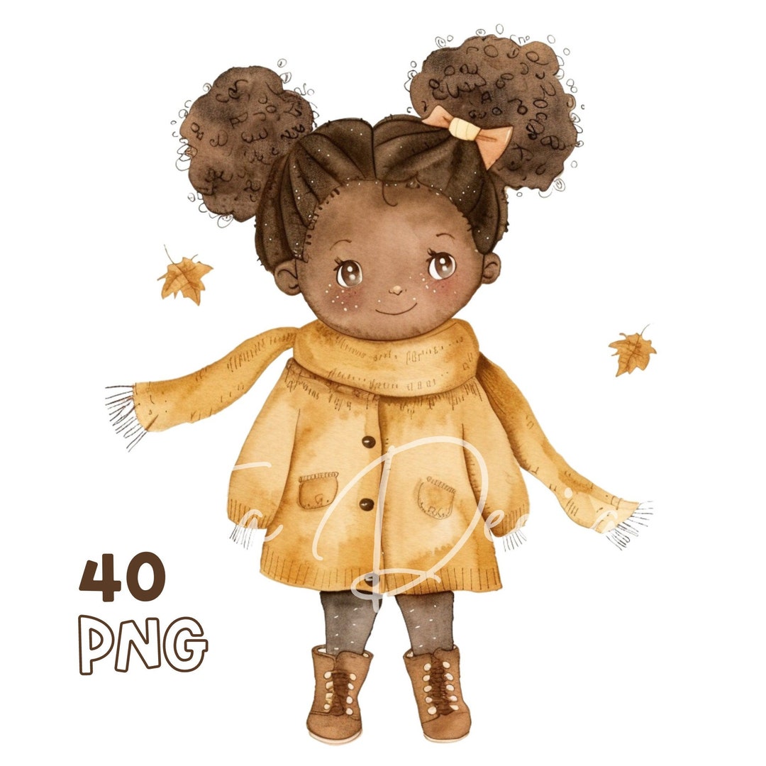 Fall Kids Clipart - 40 High Quality Pngs - Digital Planner, Junk ...
