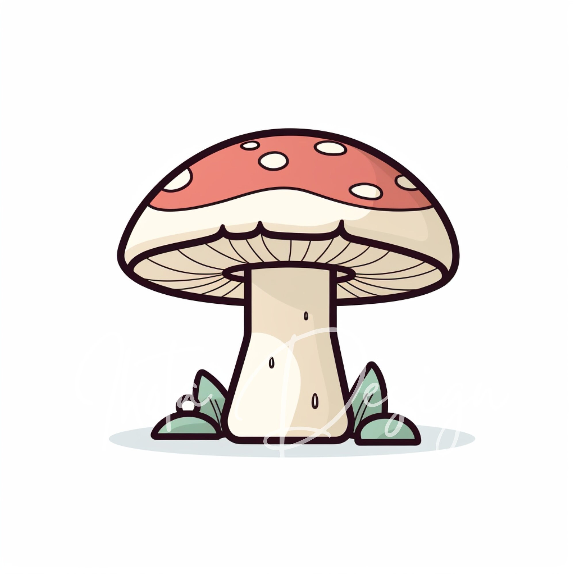 Cute Mushroom Clipart 40 High Quality Jpgs Digital Planner, Junk ...