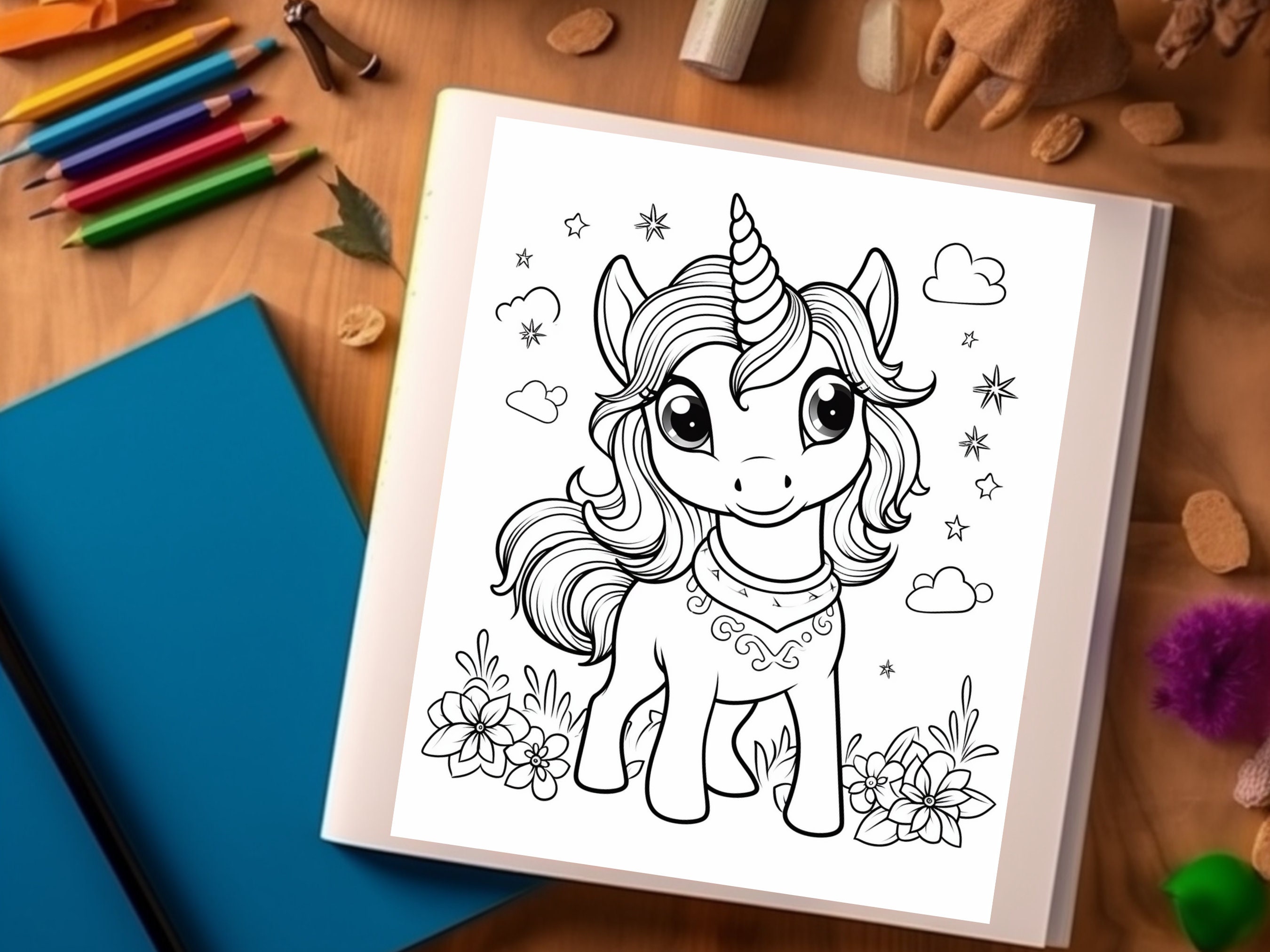 52 Magical Unicorn Coloring Pages, A4 Printables, Fun Activities ...
