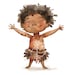 Prehistoric Caveman Kids 40 High Quality PNG Digital Planner, Junk ...