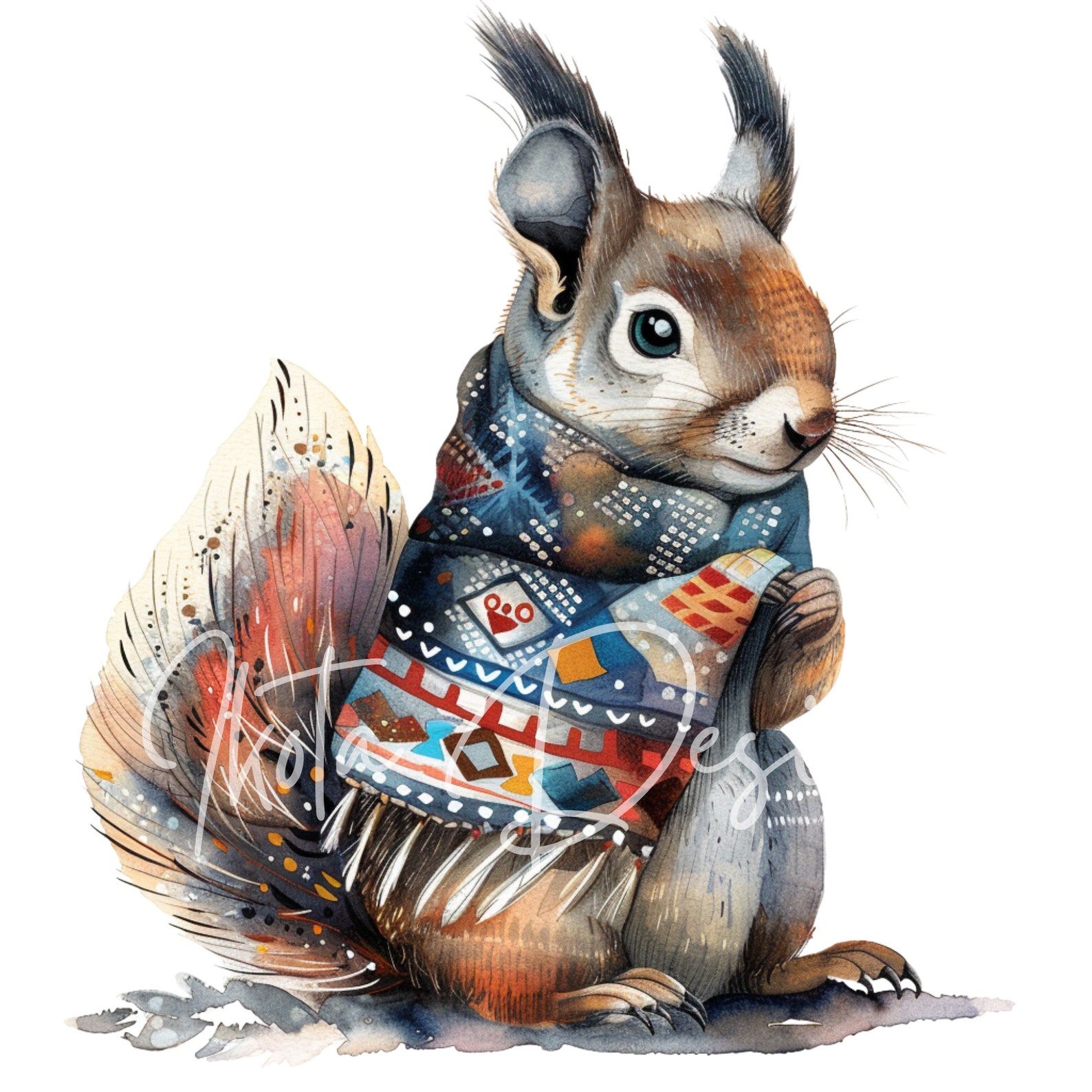 Tribal Squirrel Clipart 40 High Quality Pngs Digital Planner, Junk ...