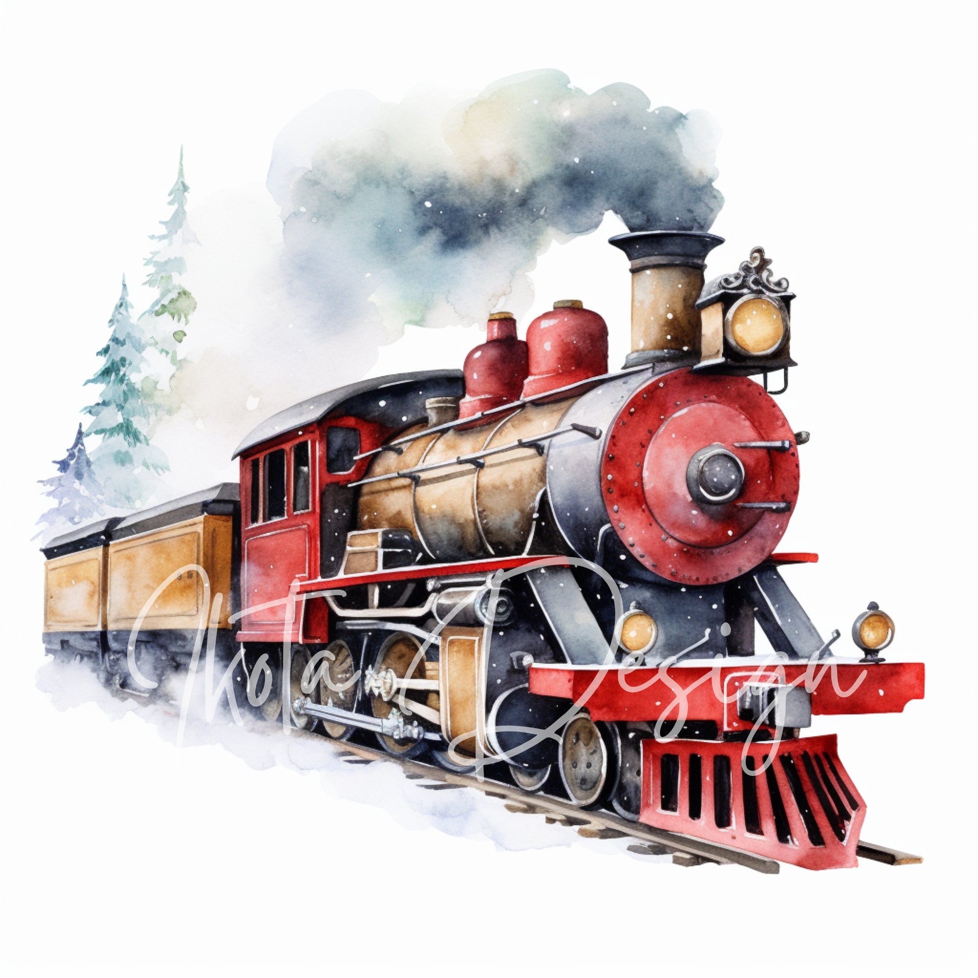 Polar Express Clipart 40 High Quality Jpgs Digital Planner, Junk ...