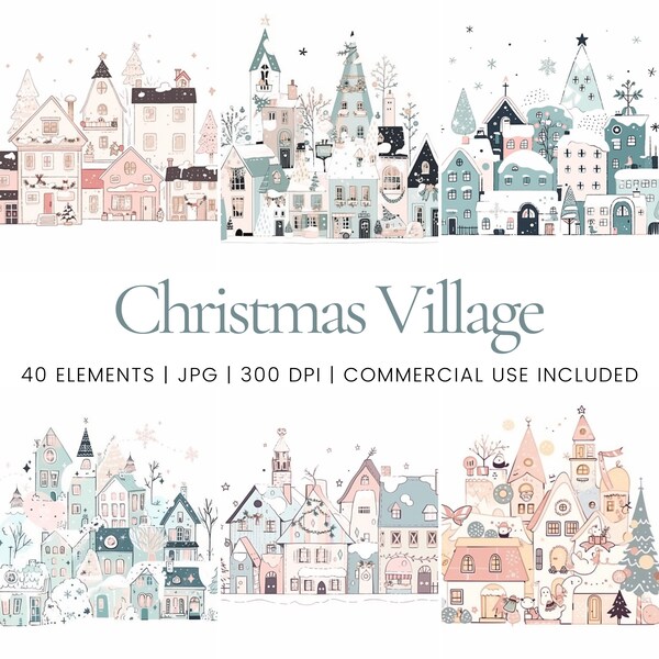 Christmas Nativity Silhouettes Digital Art Set Clipart Commercial Use ...