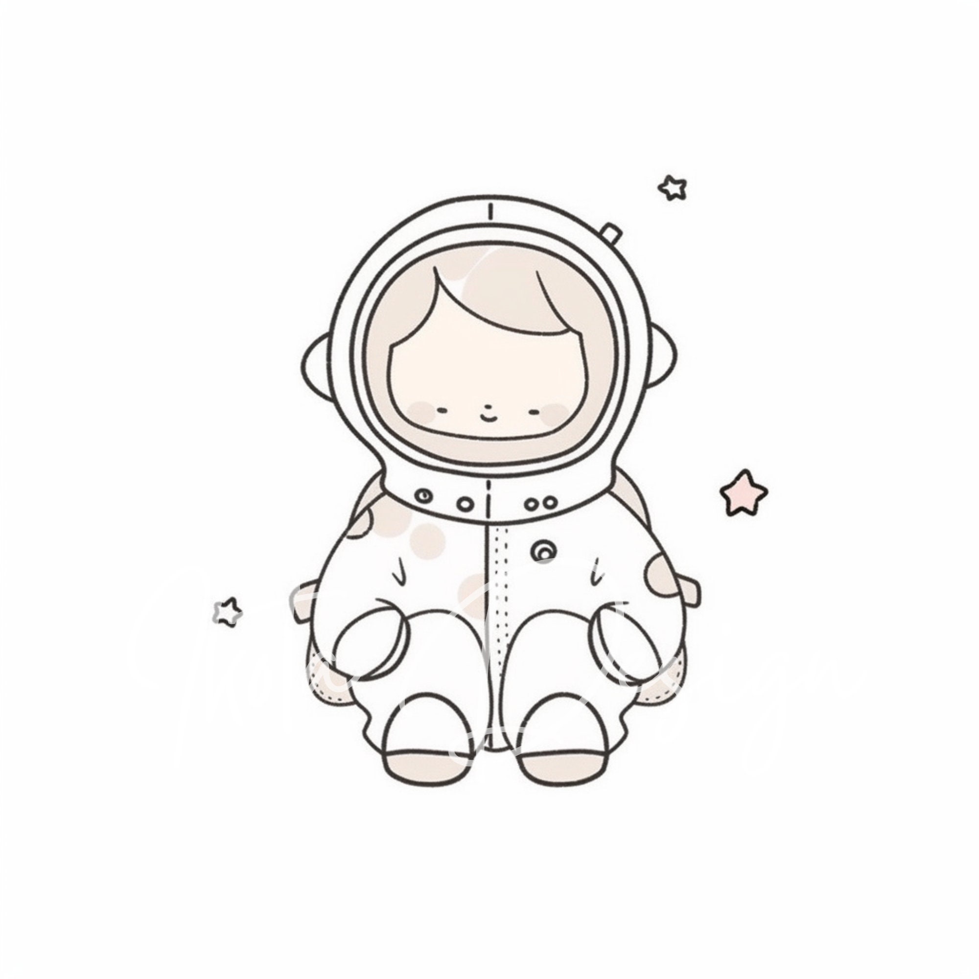 Little Astronaut Clipart 40 High Quality Jpgs Digital - Etsy