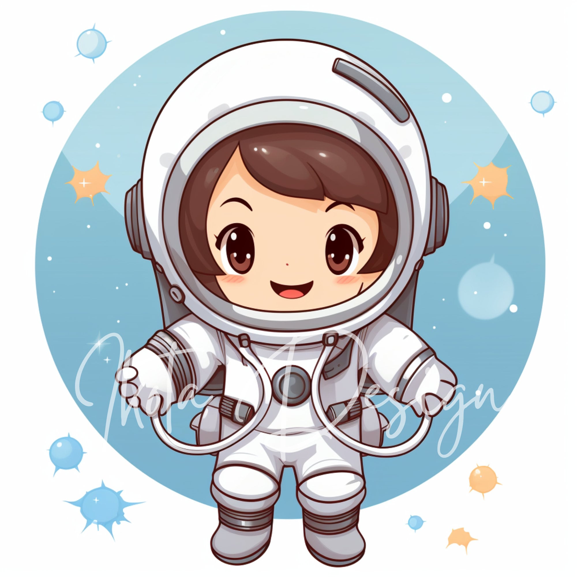 Kawaii Astronaut Clipart 40 High Quality Jpgs Digital Planner, Junk ...