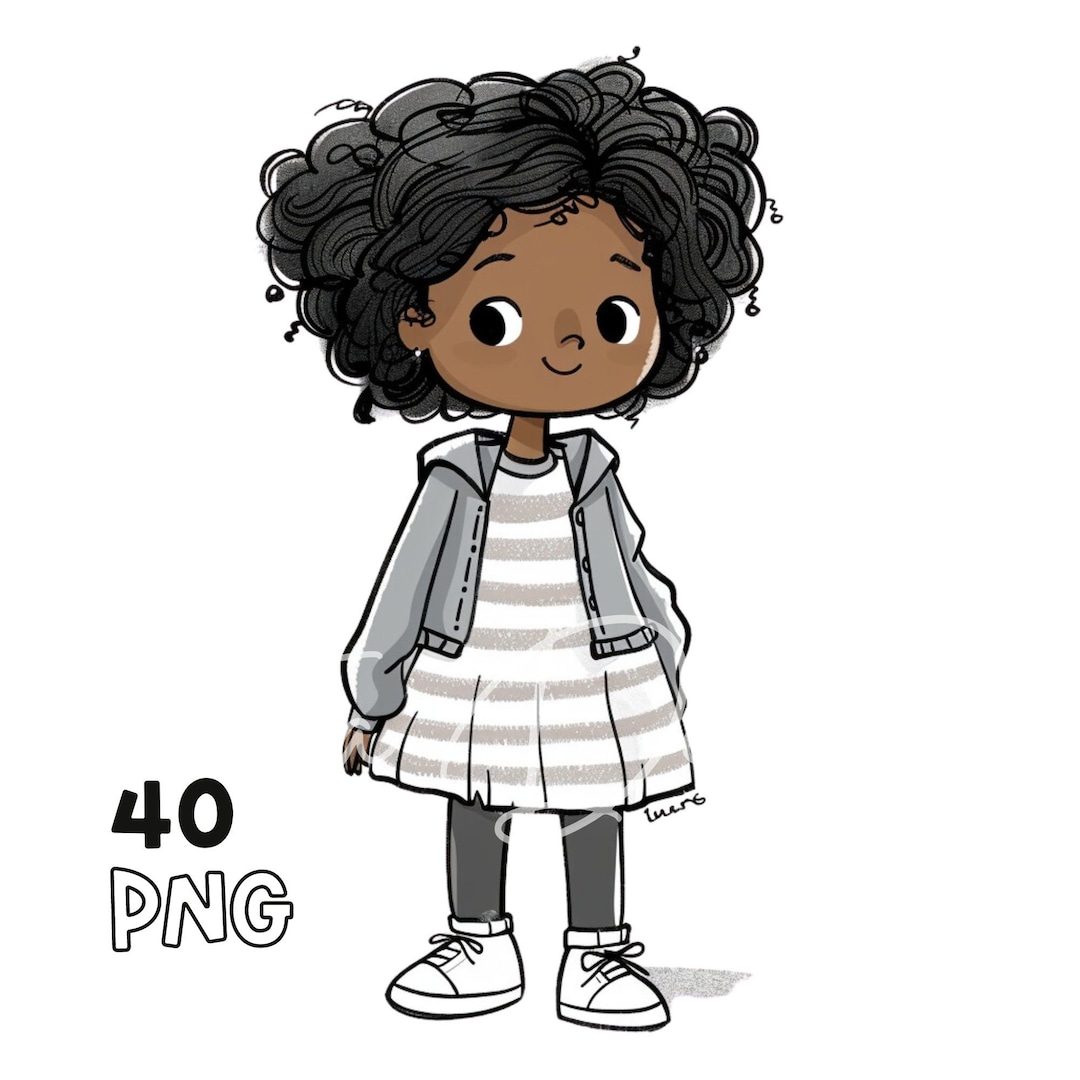 Cartoon-style Children Clipart - 40 High Quality PNG - Digital Planner ...