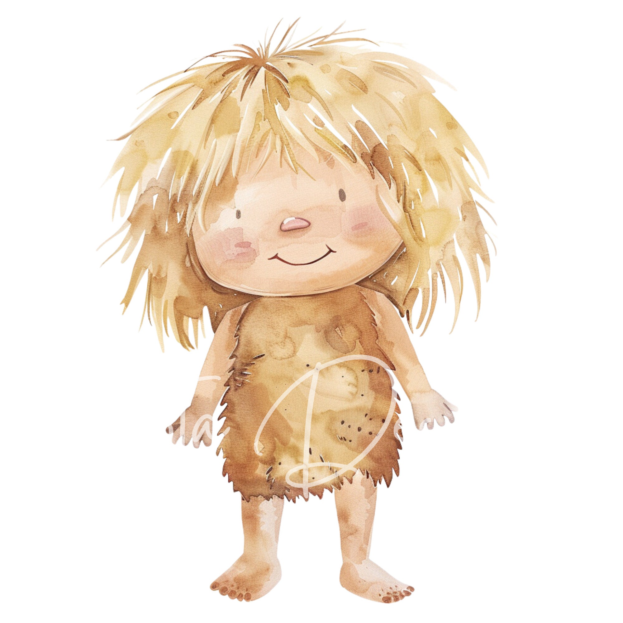 Prehistoric Caveman Kids 40 High Quality PNG Digital Planner, Junk ...