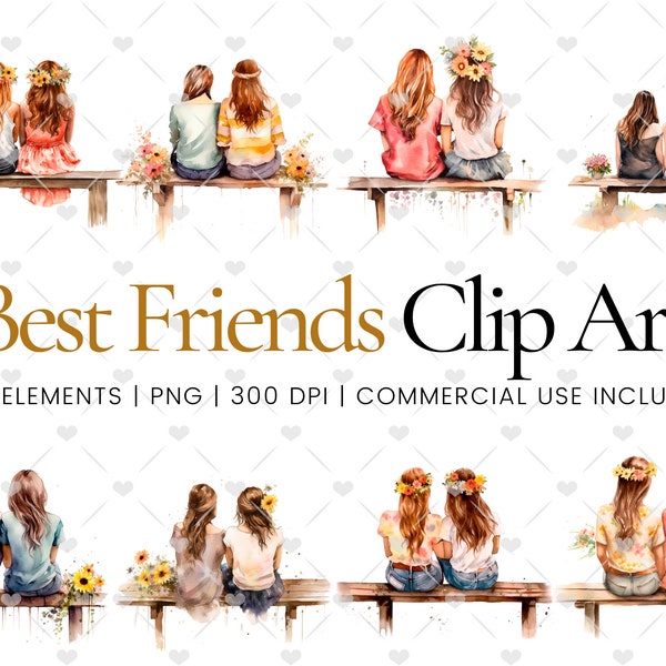 Clip Art Friends - Etsy