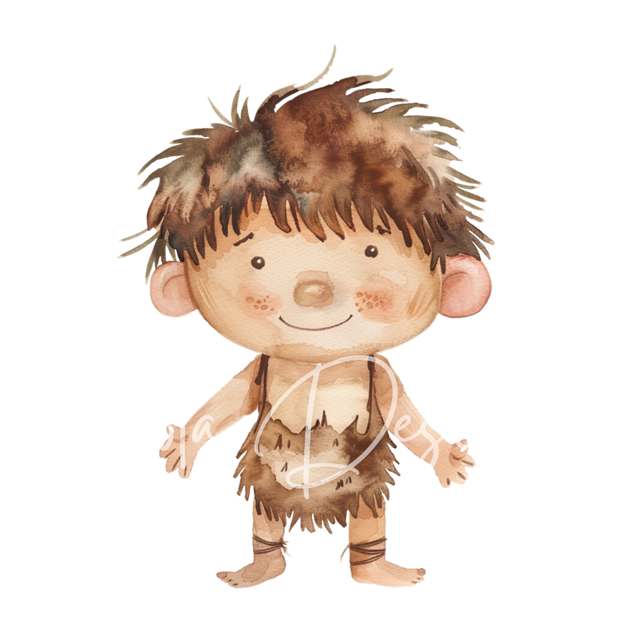 Prehistoric Caveman Kids 40 High Quality PNG Digital Planner, Junk ...