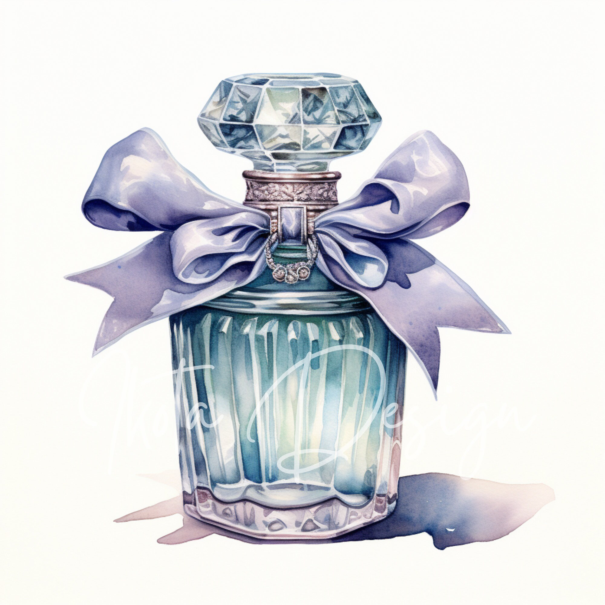 Perfume Bottle Clipart 40 High Quality JPG Digital Planner, Junk ...