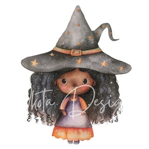 Little Witches Clipart - 40 High Quality Pngs - Digital Planner, Junk ...
