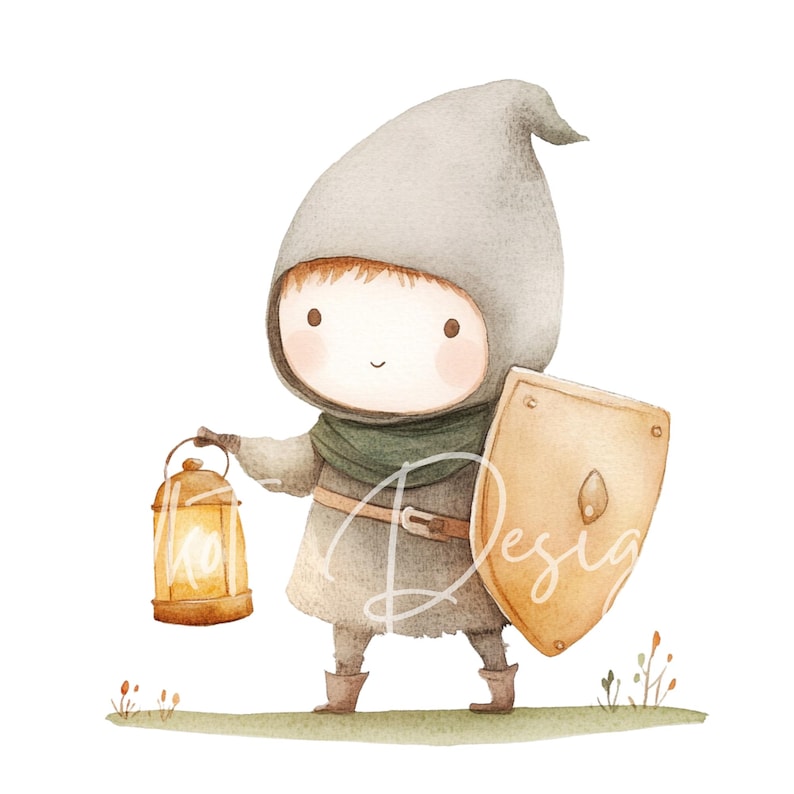 Princess in the Tower Clipart Medieval Castle Kids Png Bundle Cute ...