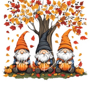 Fall Gnomes Clipart - 40 High Quality Pngs - Digital Planner, Junk ...