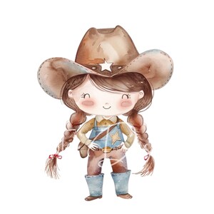 Little Cowboys Clipart - 40 High Quality Pngs - Digital Planner, Junk ...