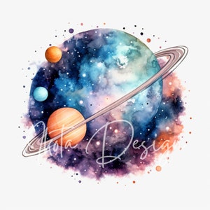Galaxies in Space Clipart - 40 High Quality Jpgs - Digital Planner ...