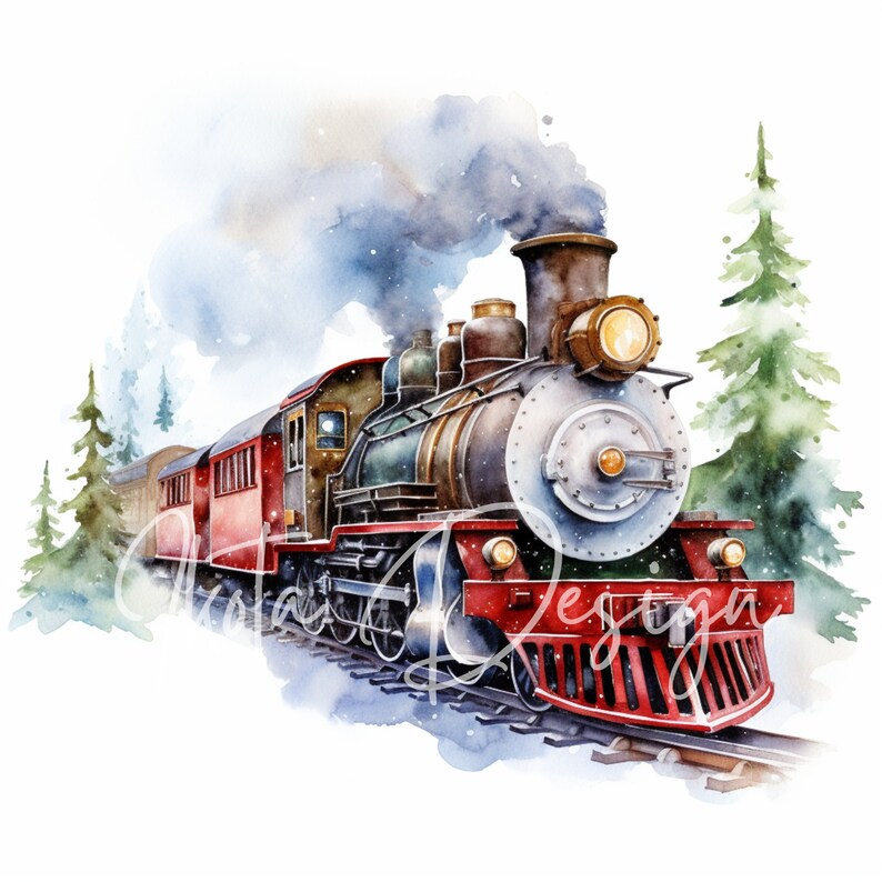 Polar Express Clipart 40 High Quality Jpgs Digital Planner, Junk ...