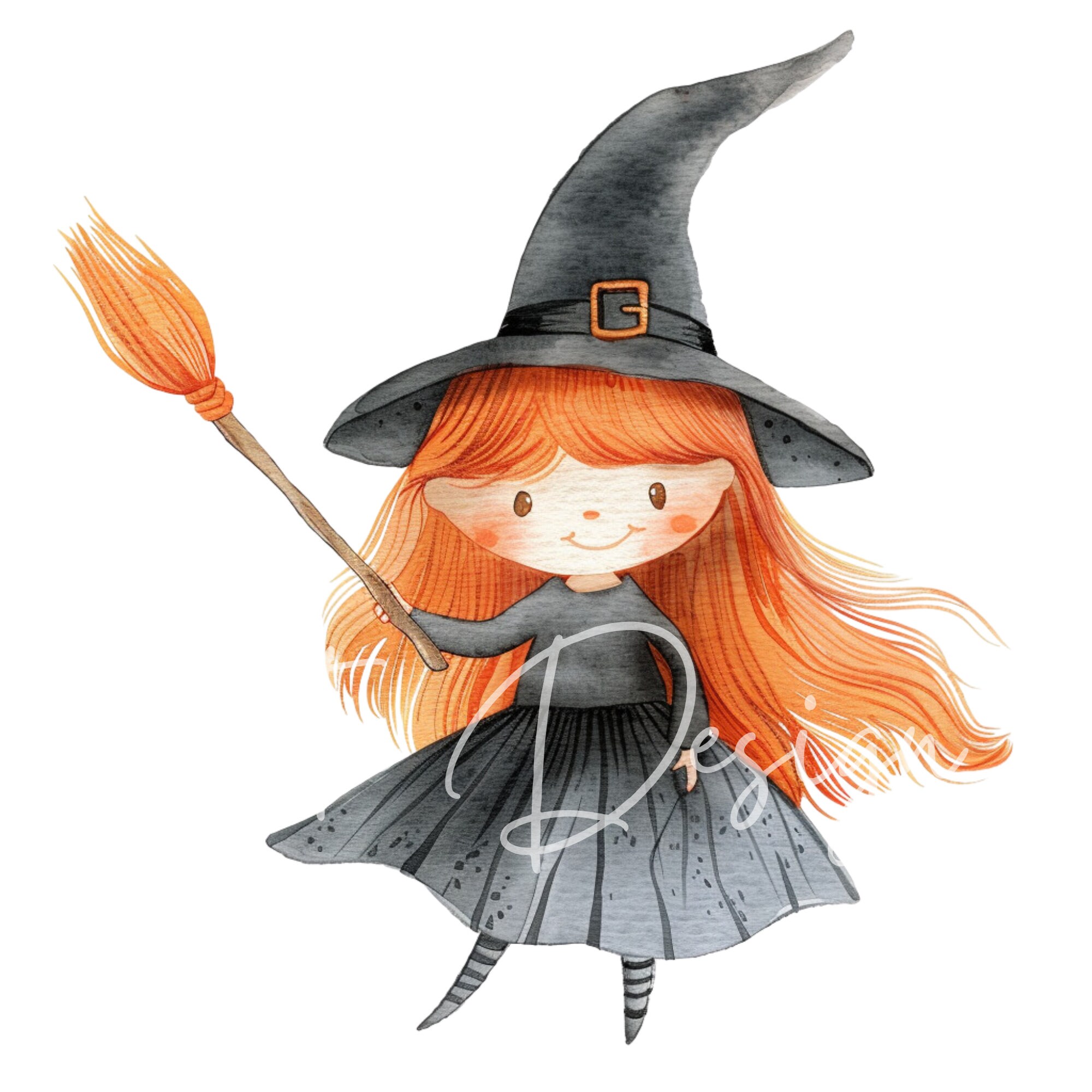 Little Witches Clipart 40 High Quality Pngs Digital Planner, Junk ...
