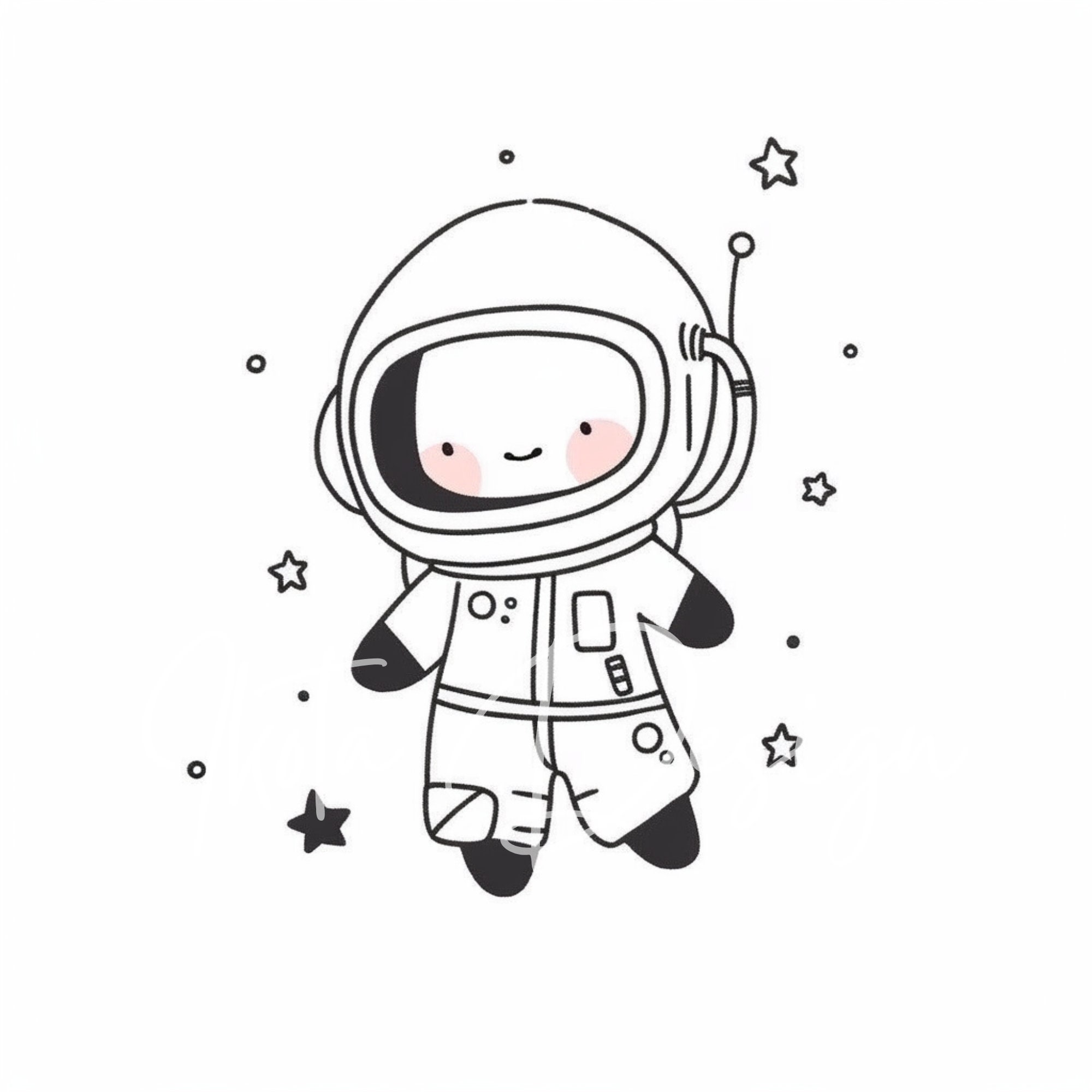 Little Astronaut Clipart 40 High Quality Jpgs Digital - Etsy