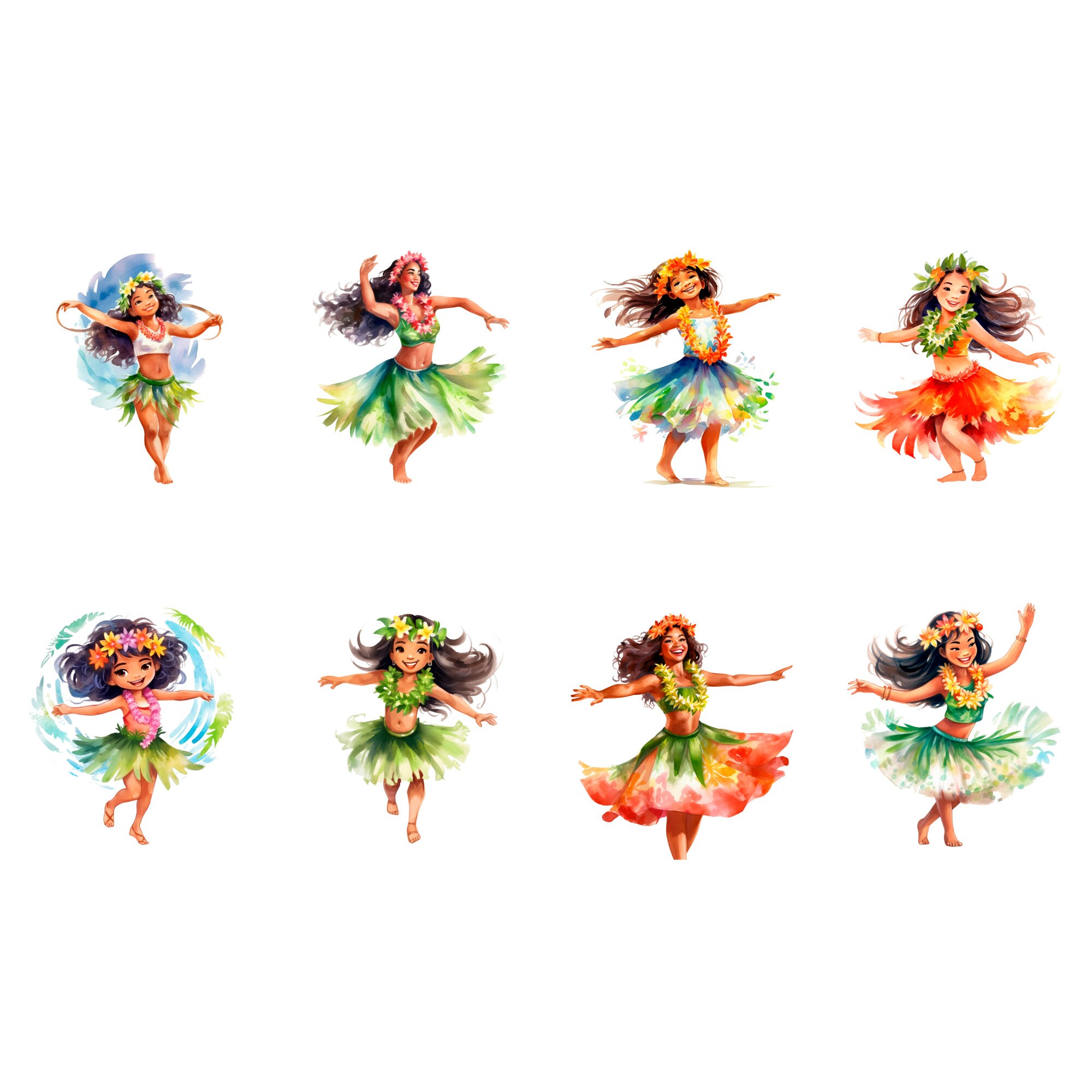 Hula Dancer Clipart 40 High Quality Pngs Digital Planner, Junk ...