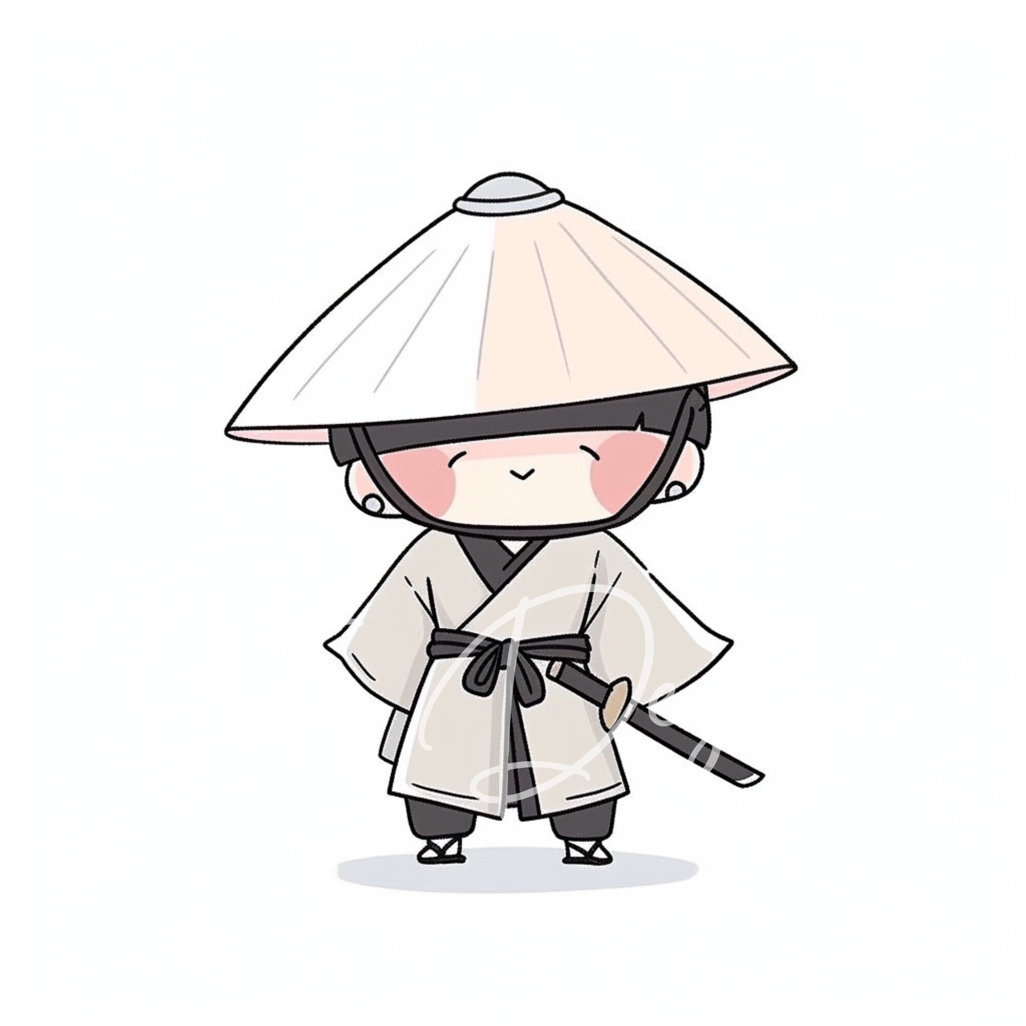 Little Samurai Clipart - 40 High Quality JPG - Digital Planner, Junk ...