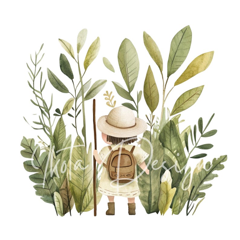 Little Explorers Clipart 30 PNG Digital Planner, Junk Journaling, Wall ...