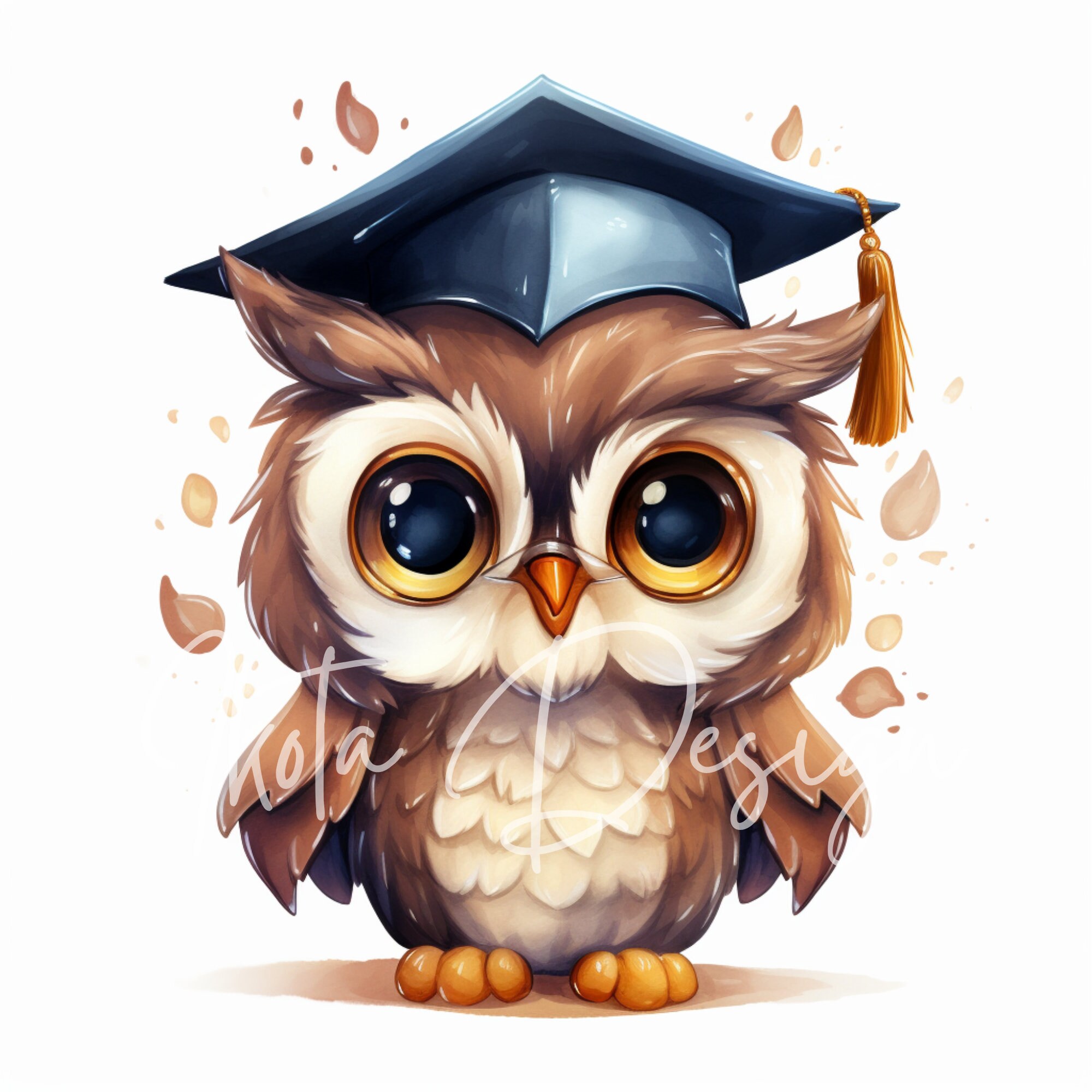 Graduation Owl Clipart 40 High Quality Jpgs Digital - Etsy