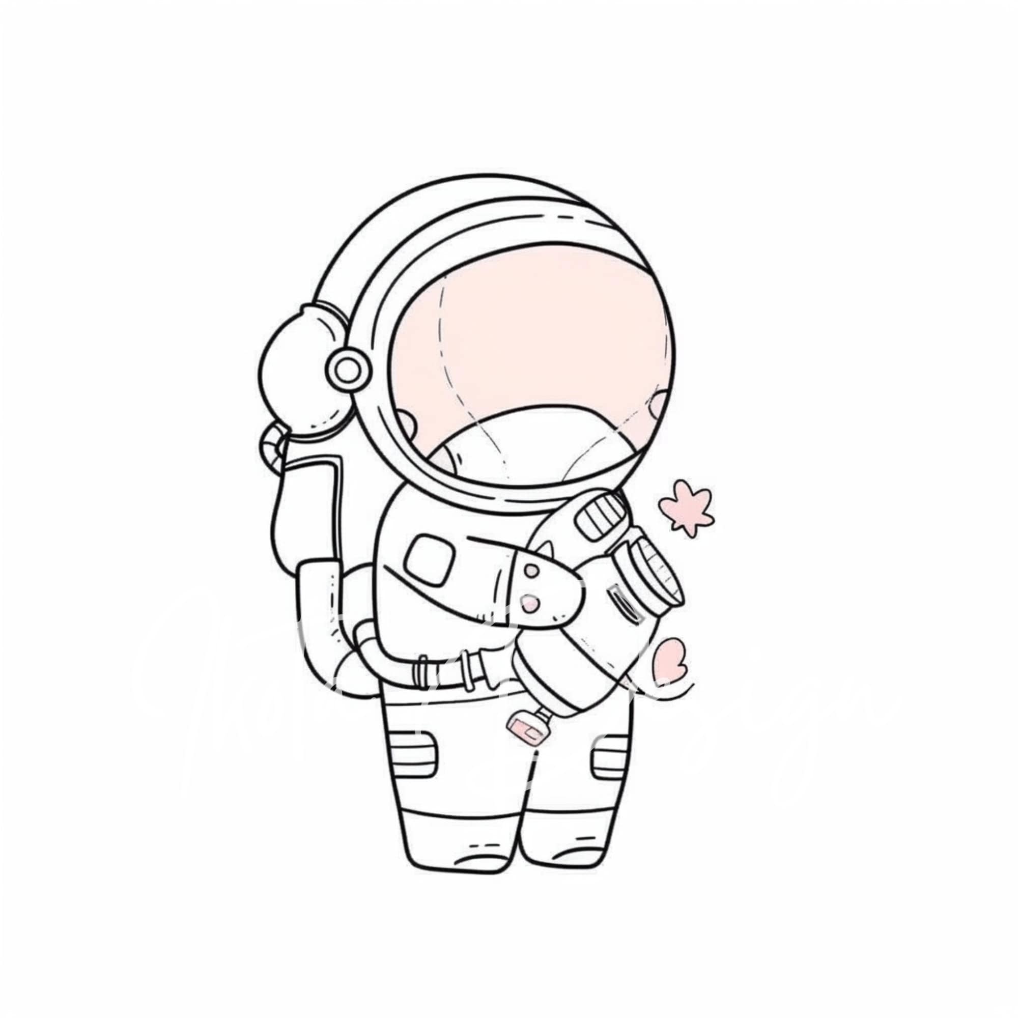 Little Astronaut Clipart 40 High Quality Jpgs Digital - Etsy