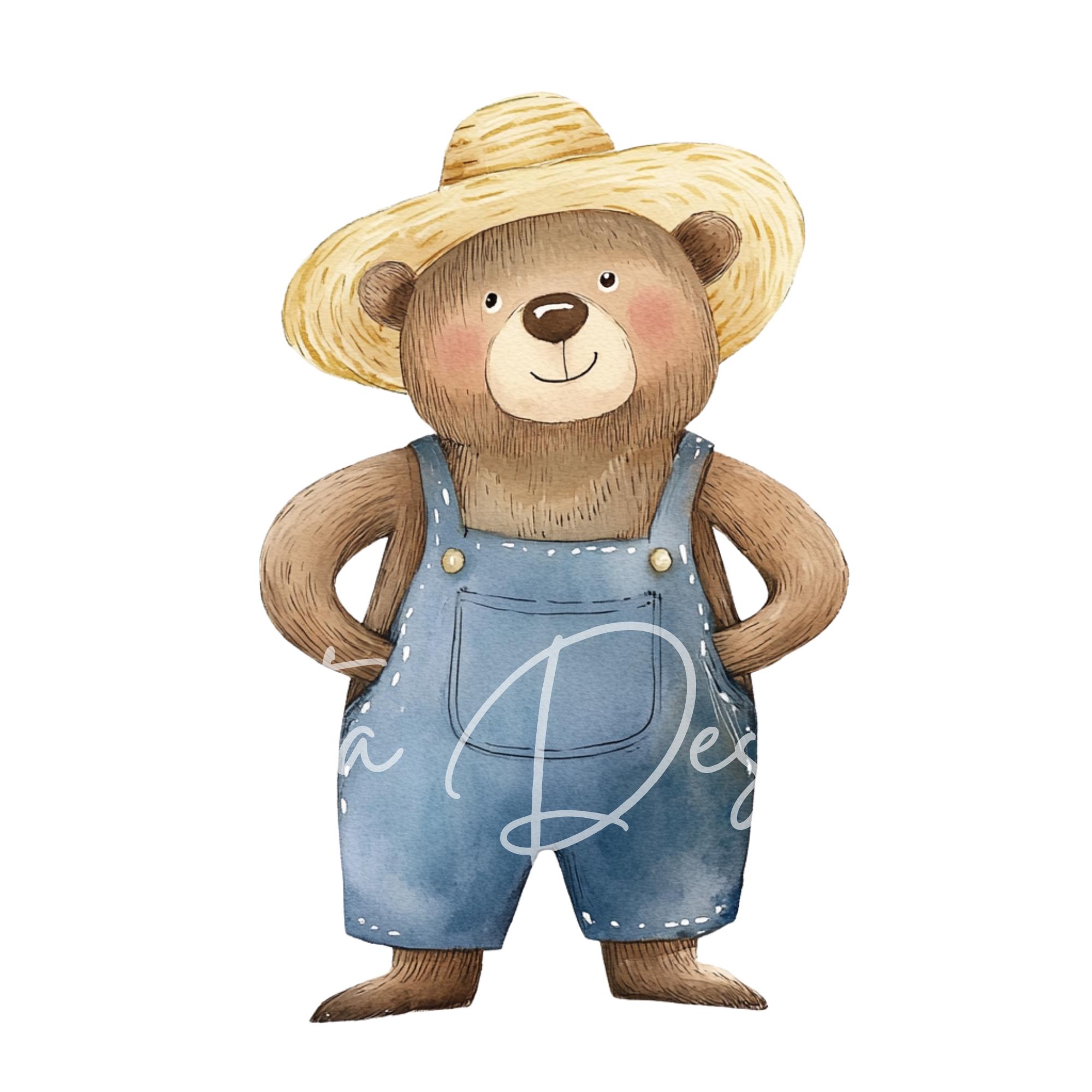 Uncle Remus Clipart, Watercolor PNG Set With Talking Animals, Rabbit ...
