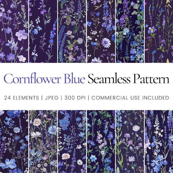 Cornflower Pattern - Etsy