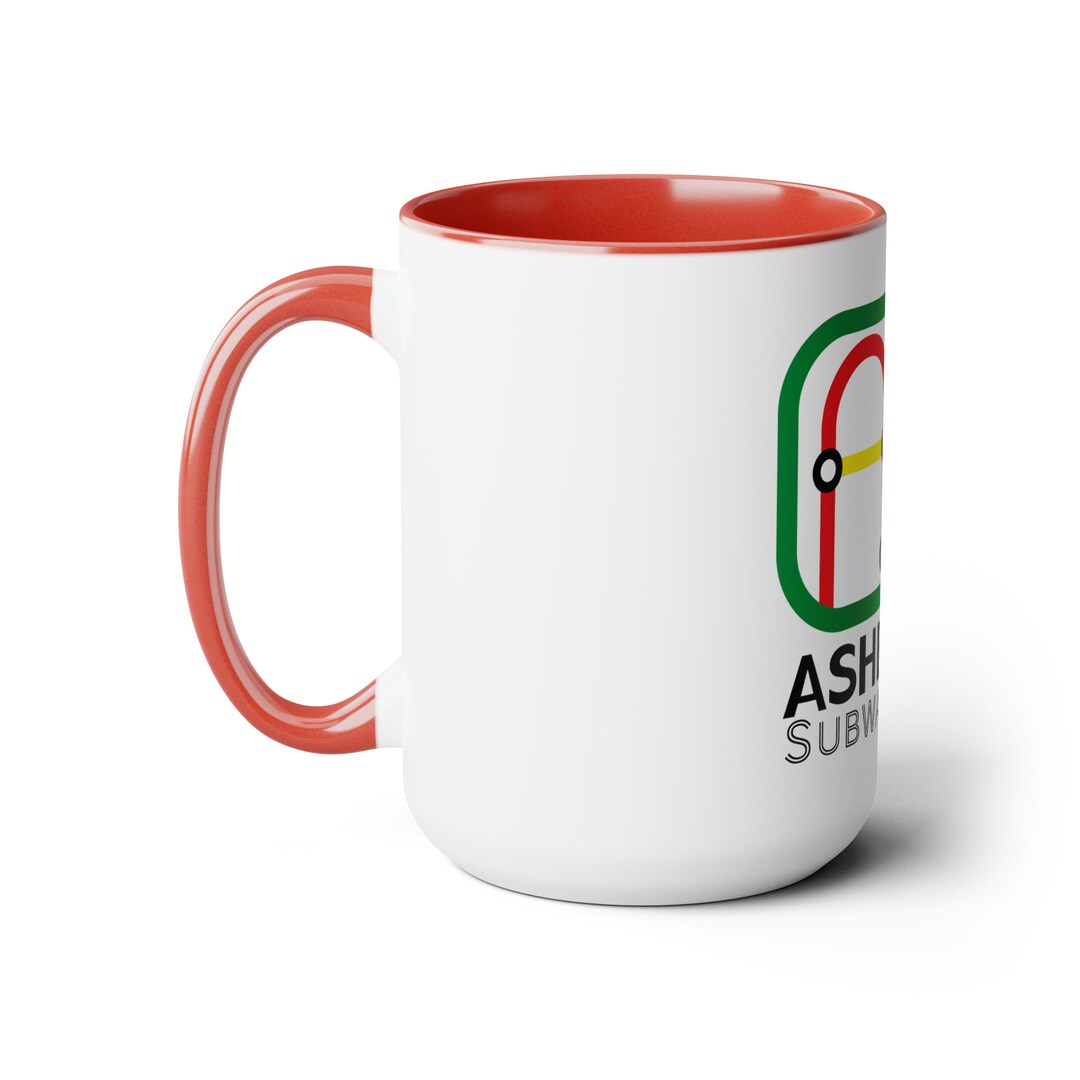 Asheville Subway System Two-tone Coffee Mugs, 15oz, Imagine! - Etsy