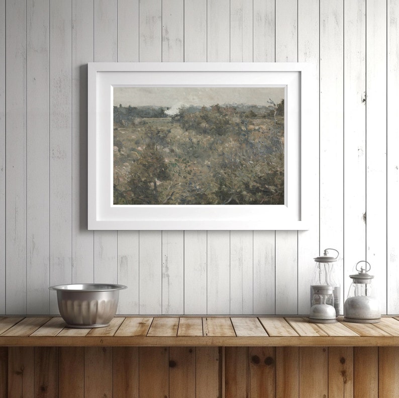 Printable Rustic Country Landscape Print | Wild West Art | Country ...