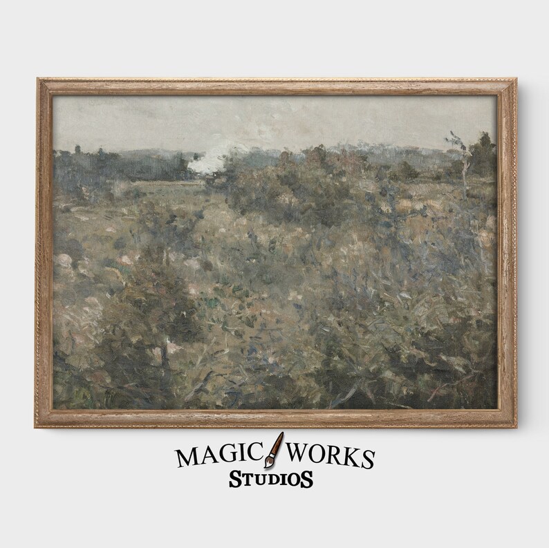 Printable Rustic Country Landscape Print | Wild West Art | Country ...