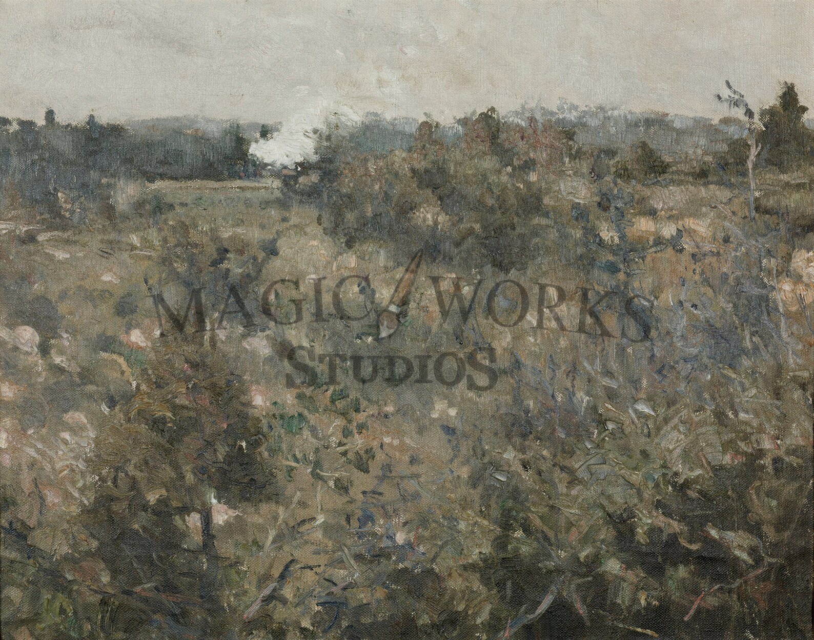Printable Rustic Country Landscape Print | Wild West Art | Country ...