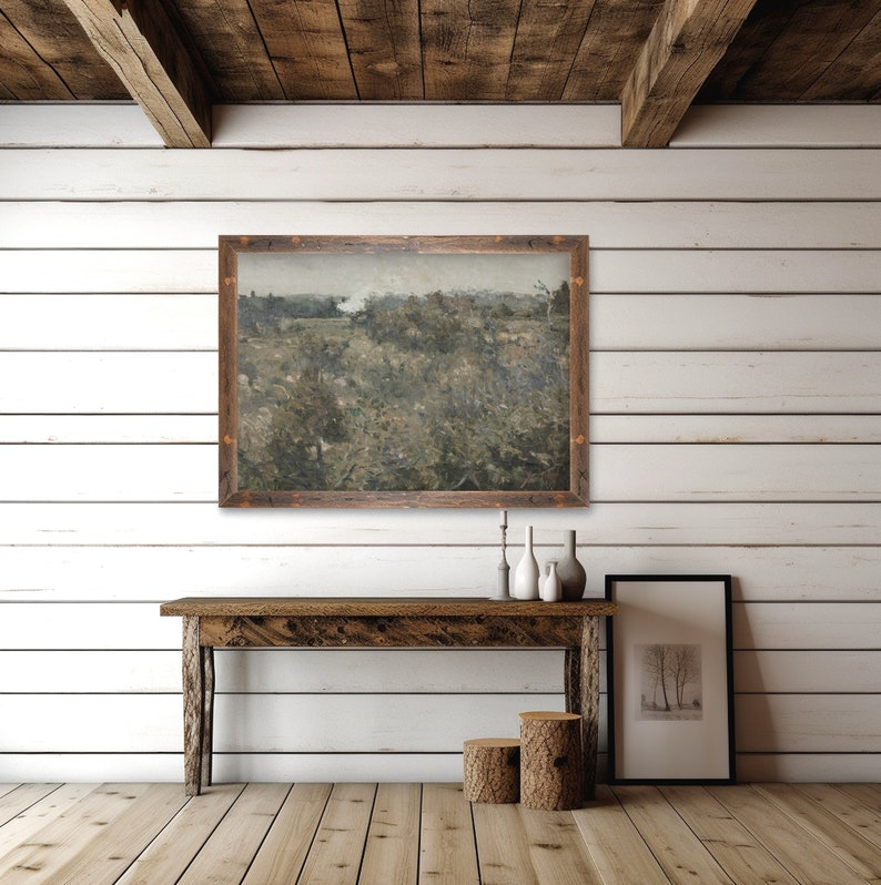 Printable Rustic Country Landscape Print | Wild West Art | Country ...