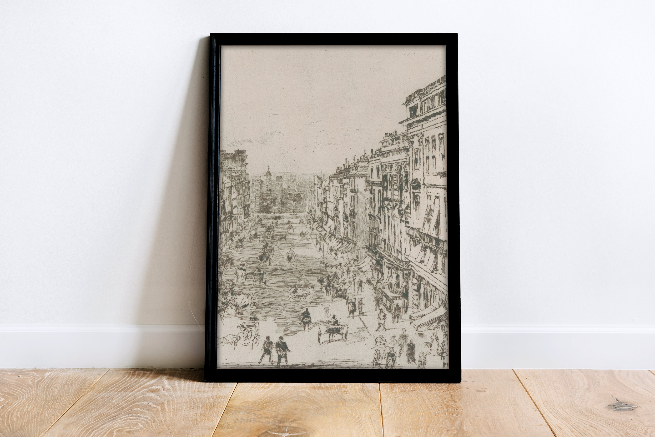 Printable Vintage City Street Sketch Print City Wall Art, City Prints ...